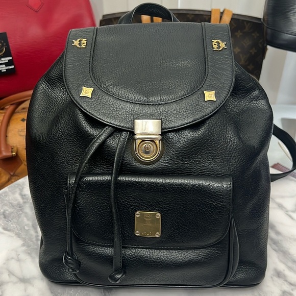 MCM | Bags | Vintage Mcm Leather Backpack Limited Edition | Poshmark